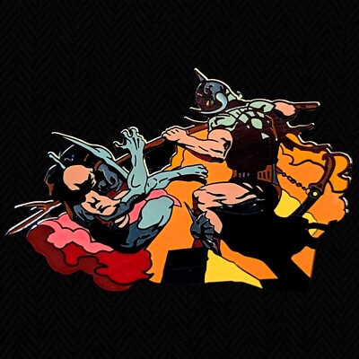 Frank Frazetta Heavy Metal Barbarian With Spear Incendium Enamel Pin | eBay