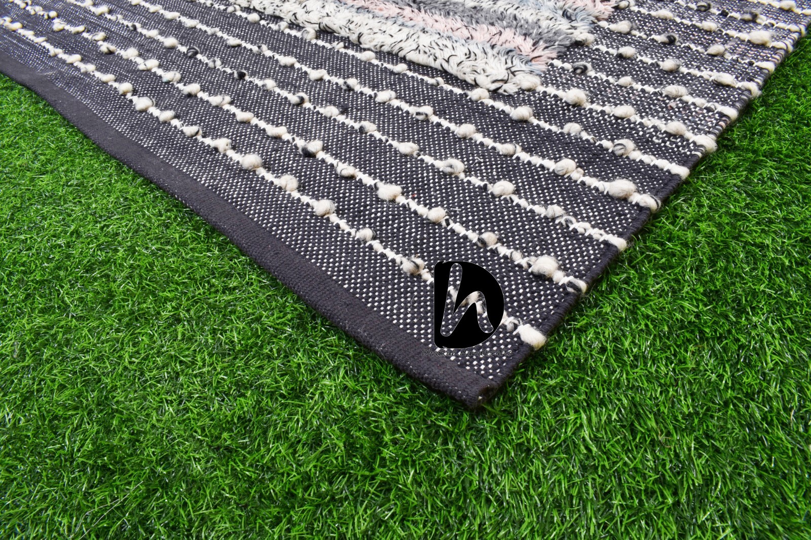 Area Dhurrie Decorative Mat New Doormat 5x7.75 Ft. Multicolor Wool ...