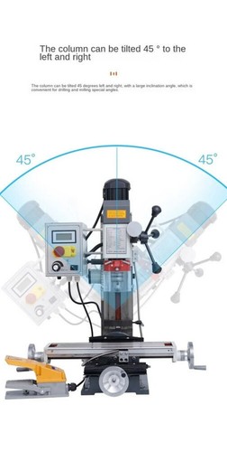 Milling Machine Multifunctional Home Drilling and Milling Machine 1100W ...