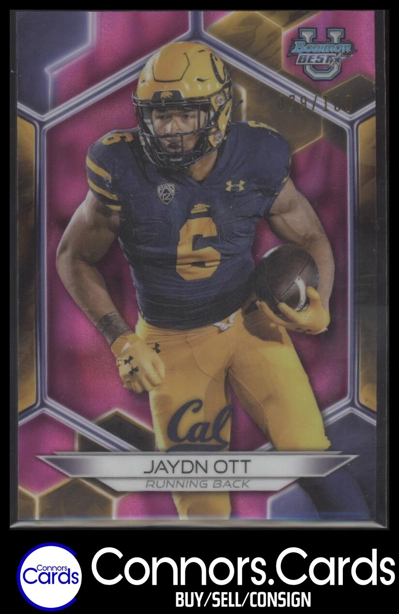 CB Jaydn Ott 2023 Bowman Best University #49 Pink Lava Refractor /100 ...