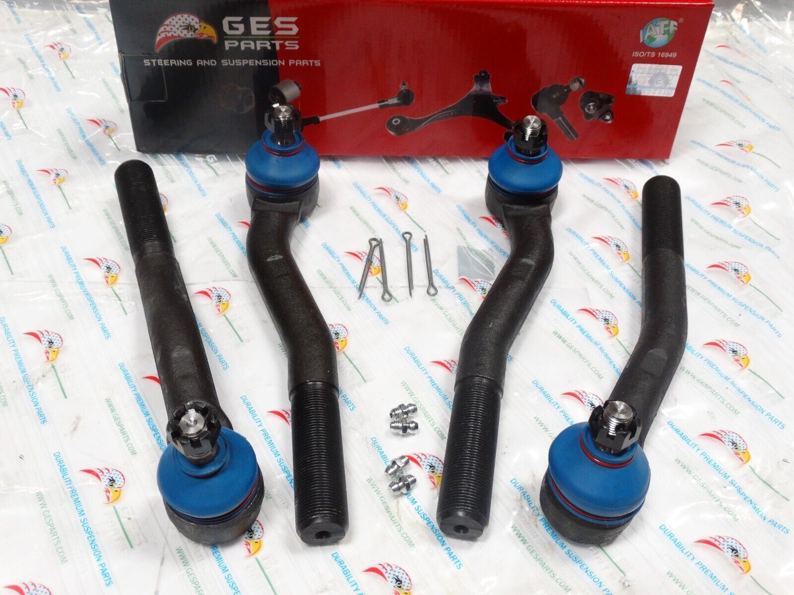 4 Front Steering Tie Rod Ends For 1999-2004 Jeep Grand Cherokee ES3472 ...
