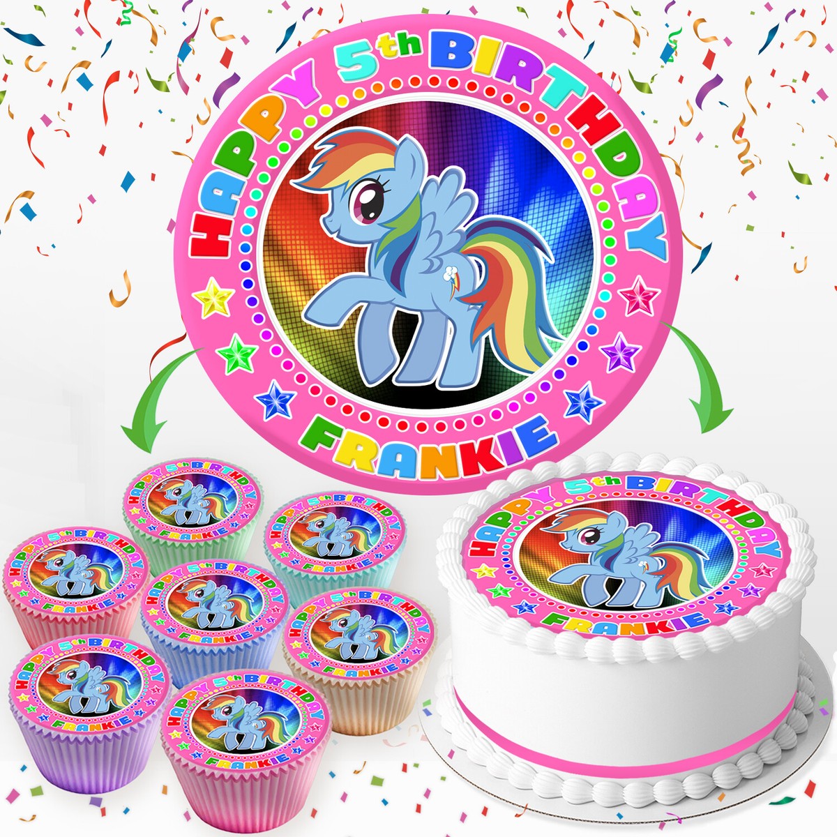 My Little Pony Cupcake Toppers