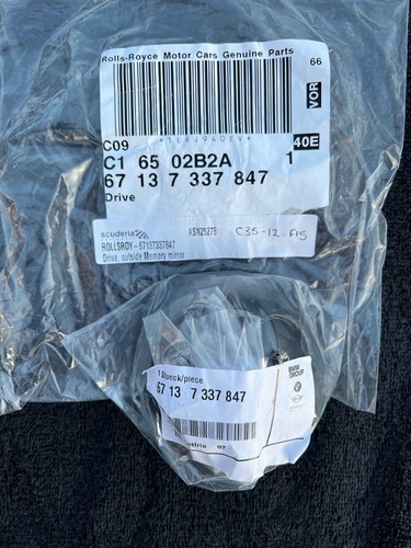 Rolls Royce Ghost, Outside Memory Mirror, Driver side Genuine ...