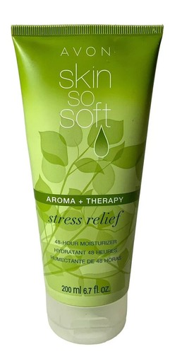Avon SKIN SO SOFT Aroma + Therapy STRESS RELIEF Body Wash 6.7 oz ...