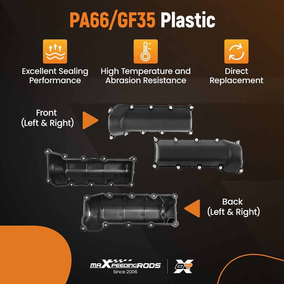 Engine Valve Cover Set W/ Gaskets for Dodge Dakota Durango Ram 1500 3 ...