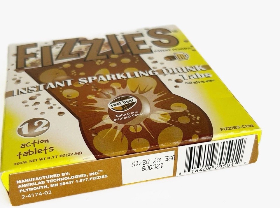 Sealed NOS Fizzies Root Beer Retro Vintage Drink Tablets FOR DISPLAY ...