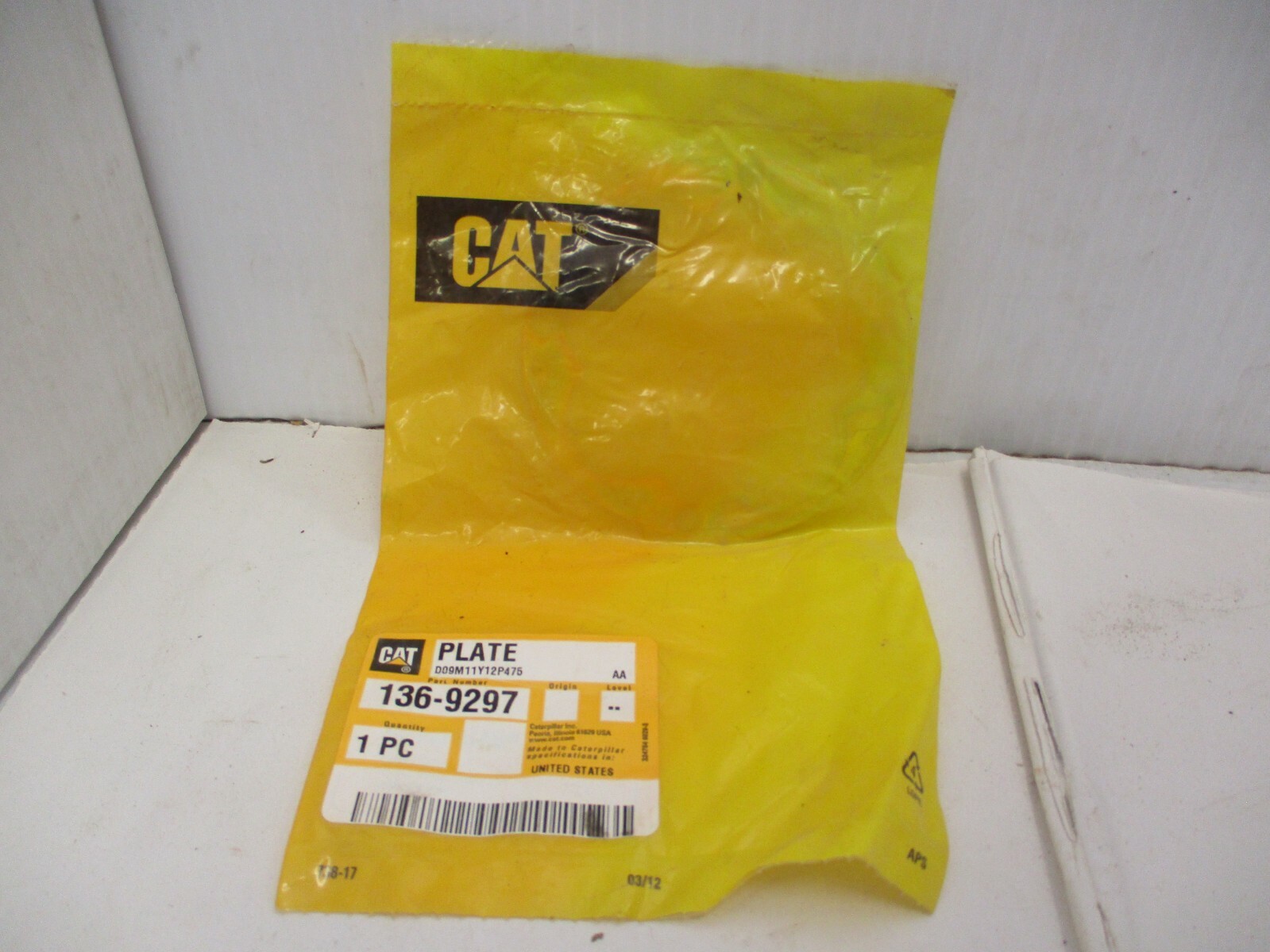 Caterpillar 136-9297 Plate Cat 1369297 | eBay