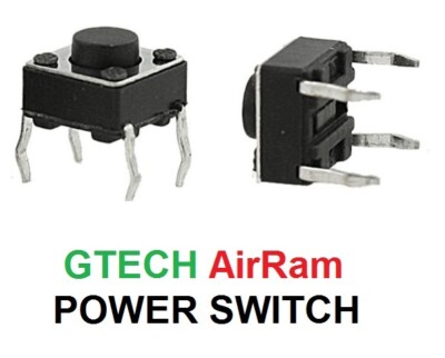 GTECH AirRam POWER SWITCH AR01,AR02,AR03,AR05,AR09,AR20,AR29,AR30,K9,K9 ...
