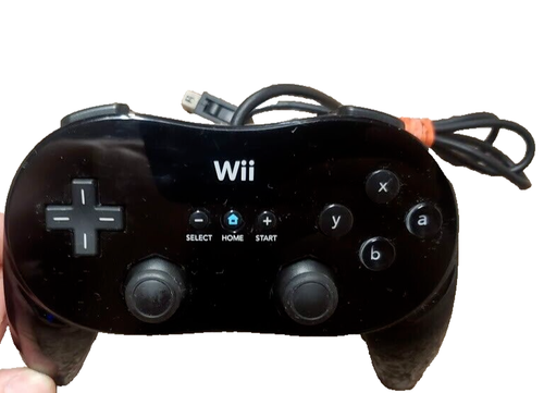 Official Nintendo Wii Pro Controller Classic Black RVL-005 OEM | eBay