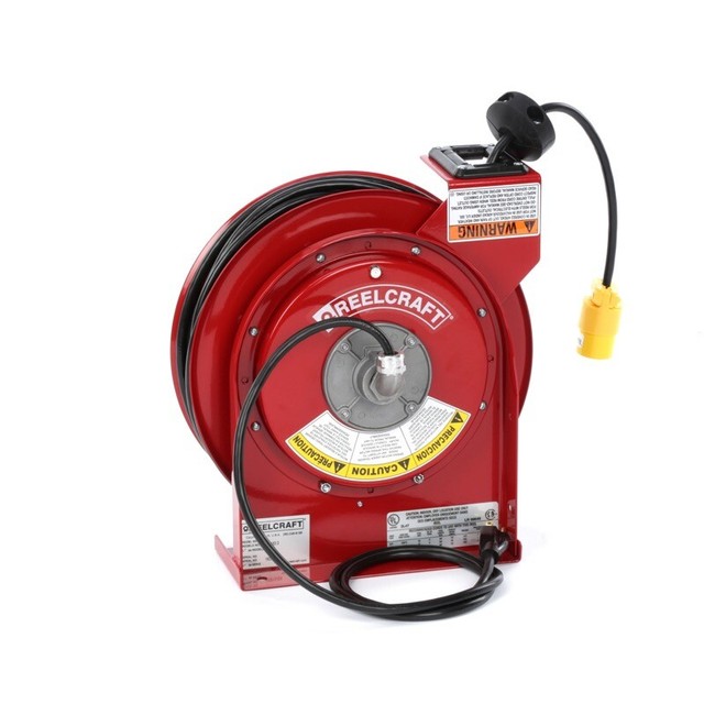 Reelcraft-L-4050-163-3 50 Ft. Single Receptacle Spring Retractable ...