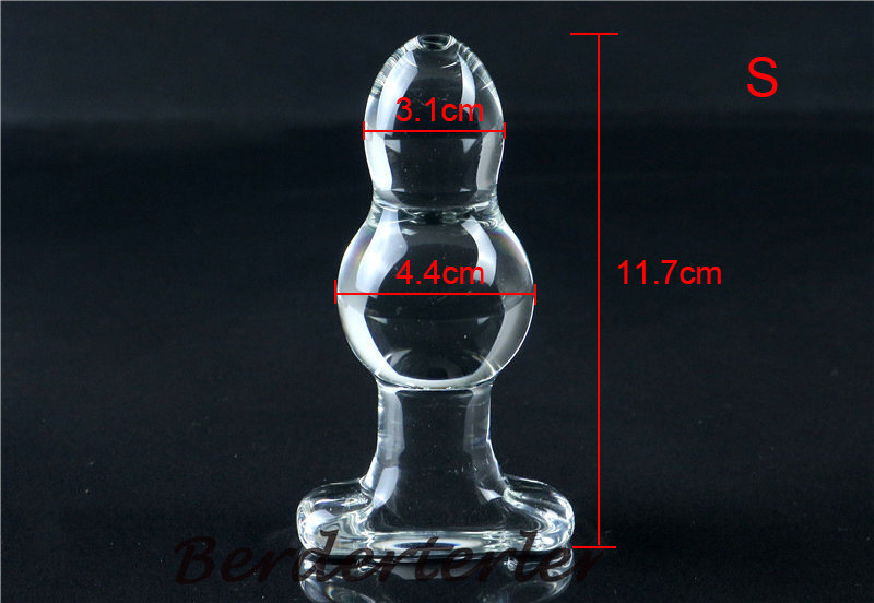 68mm Big Glass Plug Anal Dilation Huge Anal Ball Glass Butt Plug Large ...