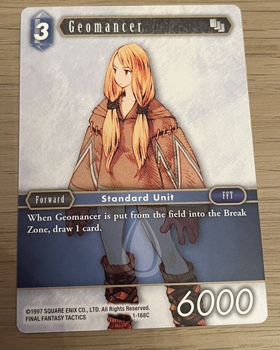 Carte 1-168C Geomancer Final fantasy trading card game Square Enix Us ...