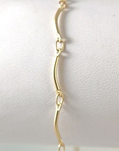 Dainty 1 mm Curved Link Chain Satin Hamilton GP Bracelet Choose from ...