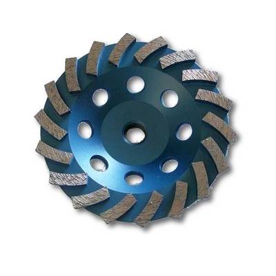 KENT Premium 5in Grit 30~40 Spiral Turbo Diamond Cup Grinding Wheel 5/8 ...