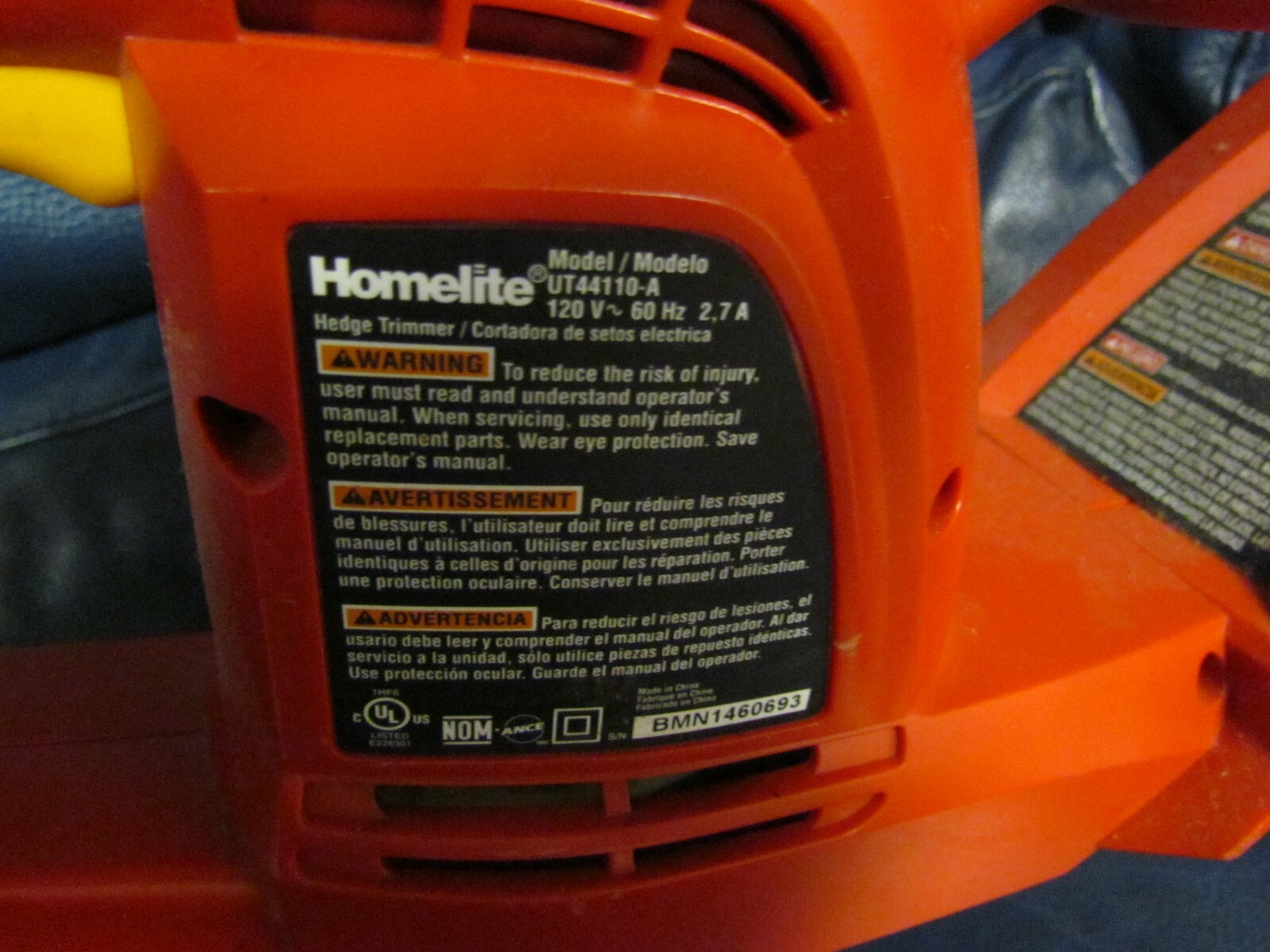 Homelite 17 in. Electric Hedge Trimmer UT44110-A | eBay