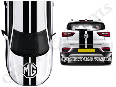 MG racing stripes TF ZR MG3 GS ZS ZT graphic bonnet roof boot decals ...