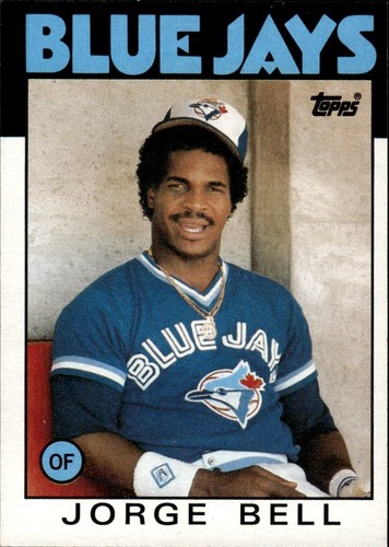 1986 Topps #338 Jorge Bell Toronto Blue Jays | eBay