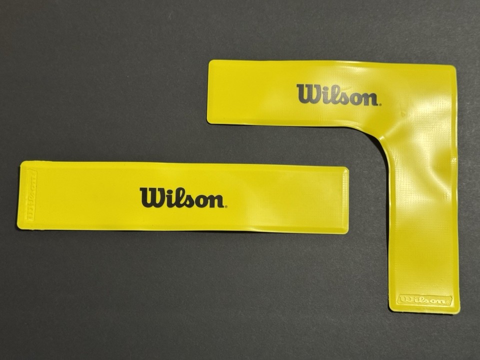 Wilson EZ Court Lines Tennis Starter 4 Corners + 12 Straight Yellow ...