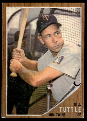 1962 Topps Bill Tuttle #298 Minnesota Twins Baseball Card | eBay
