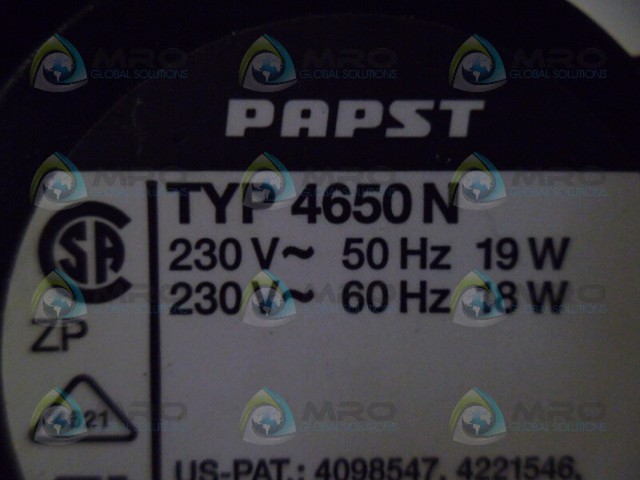 PAPST Typ 4650N Axial Fan 220v 50hz for sale online | eBay