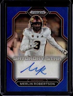 2023 Panini Mosaic Draft Picks Saturday Star Merlin Robertson Auto /149 ...