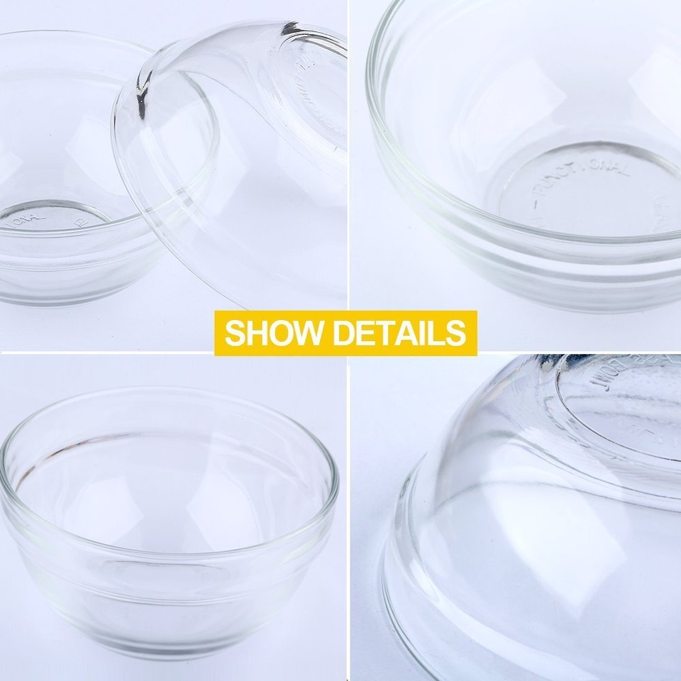 Mini Bowls 4 Inch Glass Bowls for Kitchen Prep Dessert Dips and Candy ...
