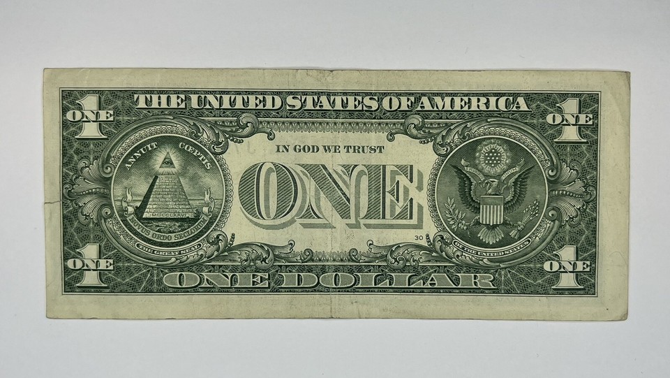 2017 $1 One Dollar Bill Note Error *Bookend Misaligned Miscut Misprint ...