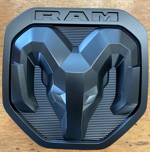 Ram head tailgate emblem: black (13-18 dodge ram1500) | eBay