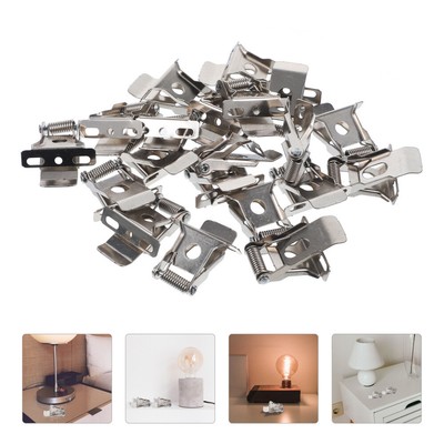 20 Pcs Fixtures Light Mounting Spring Clips Retaining Lamp Securing ...