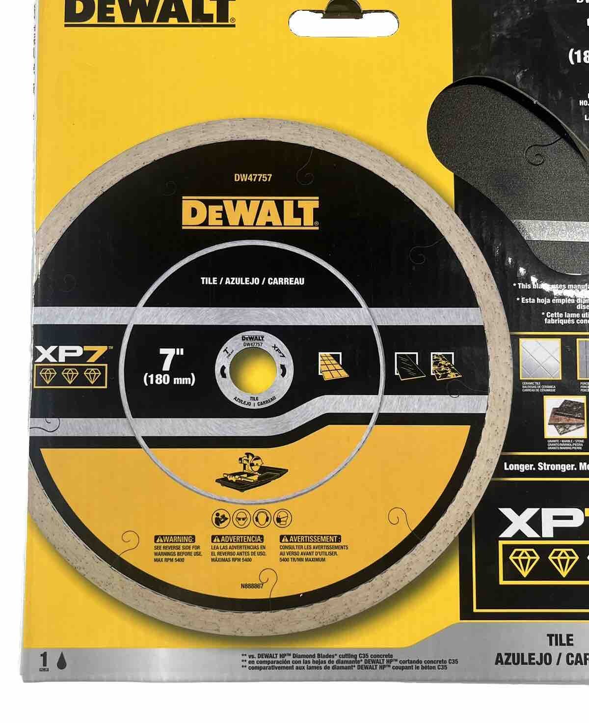 DeWalt 7" Diamond Blade Continuous XP7 Tile Cutting 885911741828| eBay