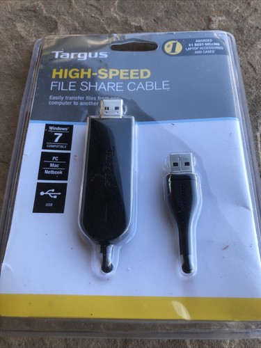Targus High-Speed File Transfer Cable - Black - PN ACC96US1 NIP | eBay