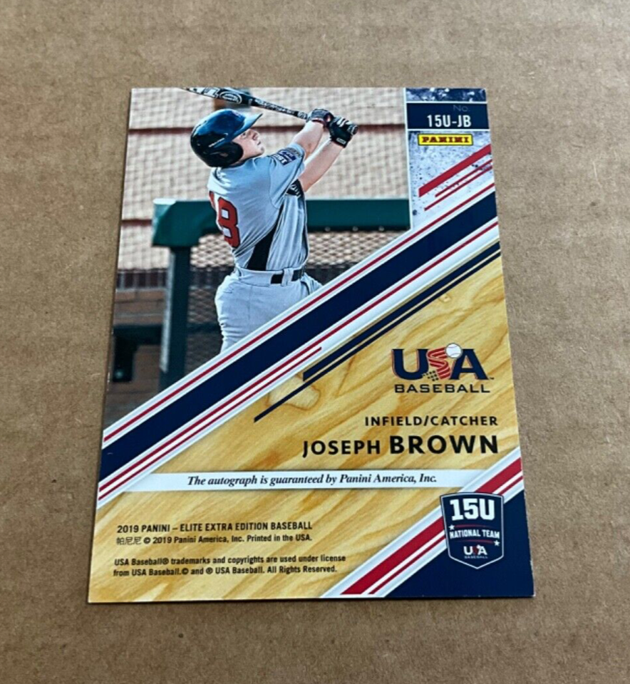 2019 Panini Elite Extra Edition Joseph Brown Autograph /99 15U National ...