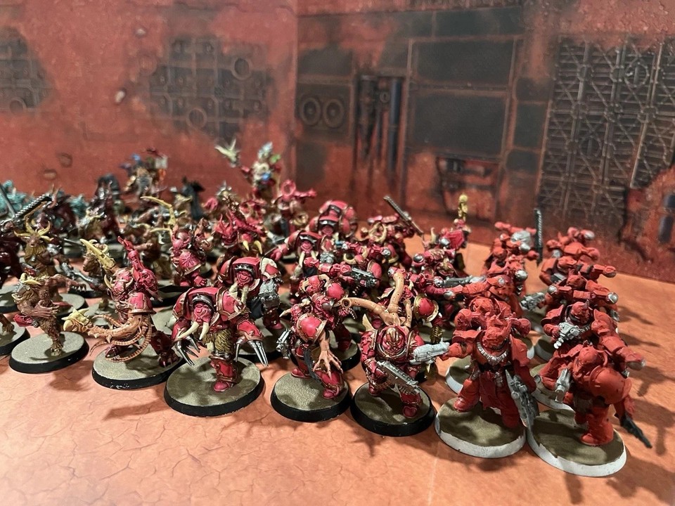 97 Total Models Warhammer 40K Chaos Space Marine Army Painted 1230 ...
