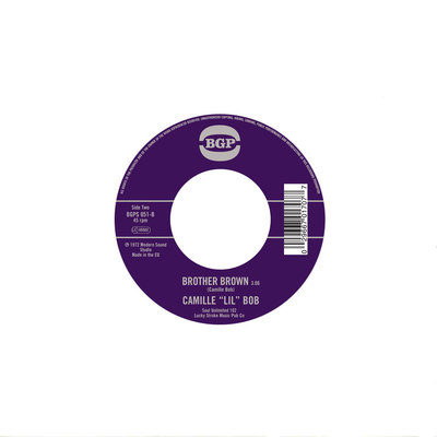 Camille Bob - Stop b/w Brother Brown (BGPS 051) 29667017077 | eBay