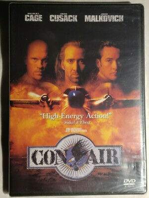 Con/Air (DVD, 1995) Nick Cage John Cusack Jonh Malkovich Directed by ...