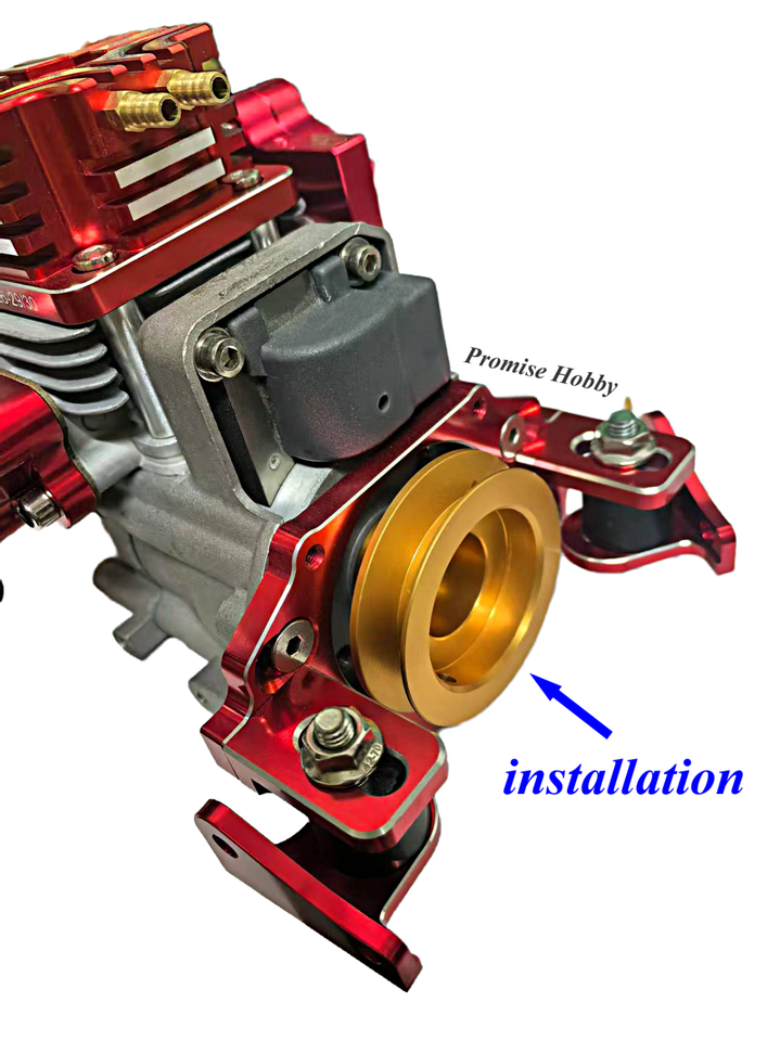 Aluminum Flywheel to Start 23-32CC Zenoah Gas Engine for RC Model Boat ...