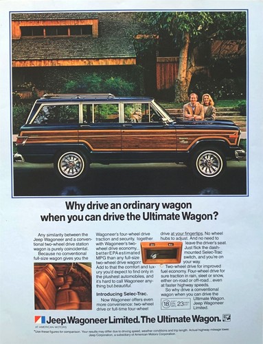 1983 JEEP WAGONEER Limited The Ultimate Wagon Vintage PRINT AD | eBay