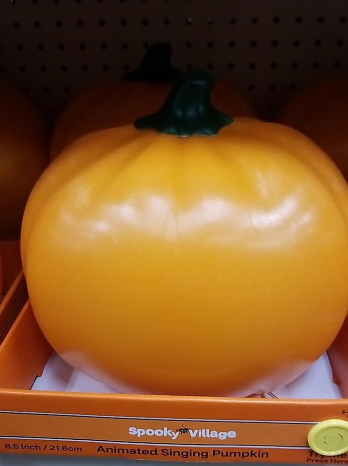 New Animated Projection Face Pumpkin Halloween Decorative Prop - Spooky ...