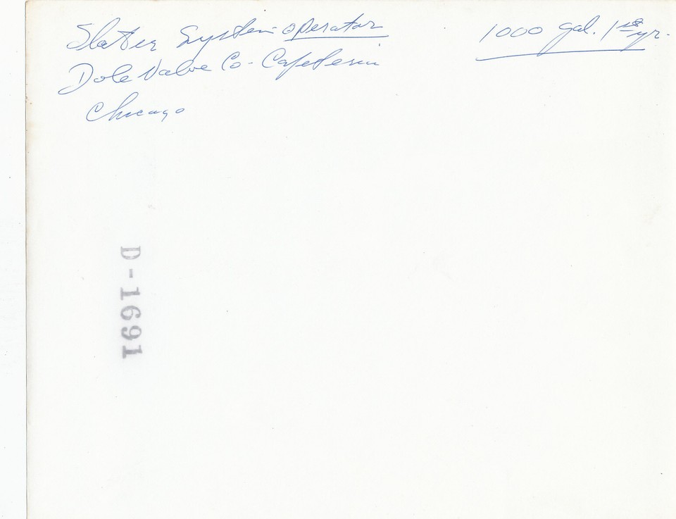 Dole Valve Co. Chicago * Coca-Cola Dispenser in Cafeteria Photo 1960s ...