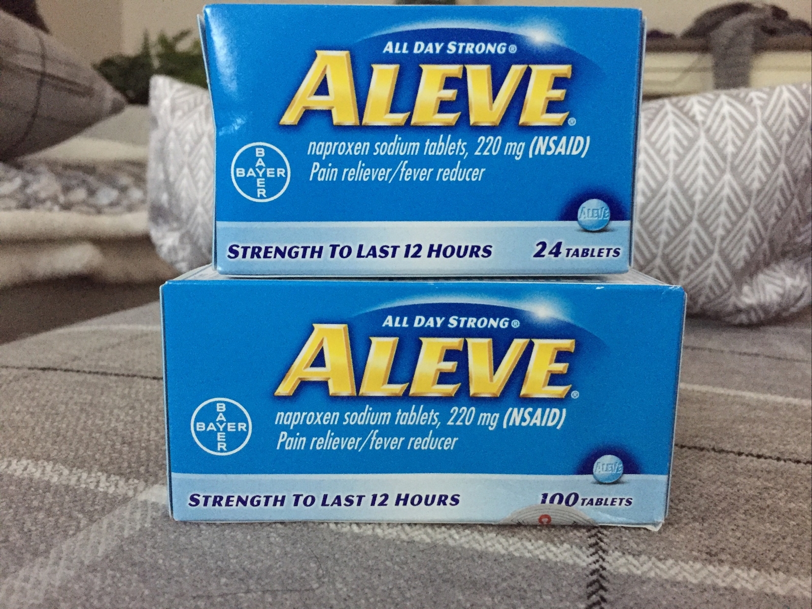 ALEVE 220mg 100 Tablets 12 Hour Pain Relief Ship for sale online | eBay