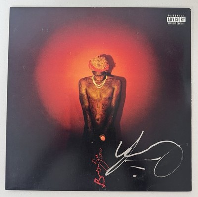 Young Thug Rapper Autographed Barter 6 Vinyl Record YSL Slime Beckett ...