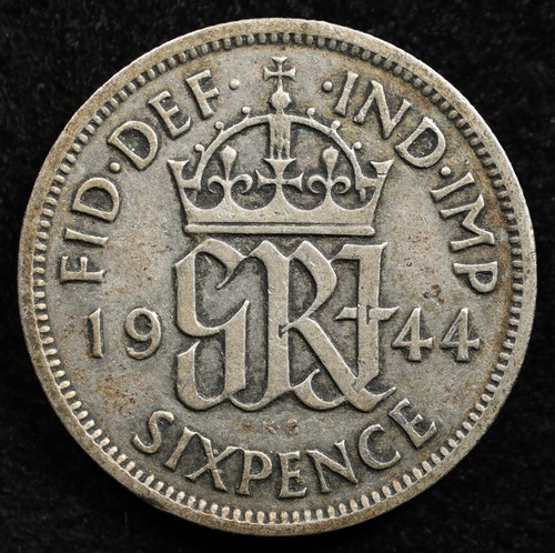 Great Britain 6 Pence 1944, Coin, Silver, Inv#H645 | eBay