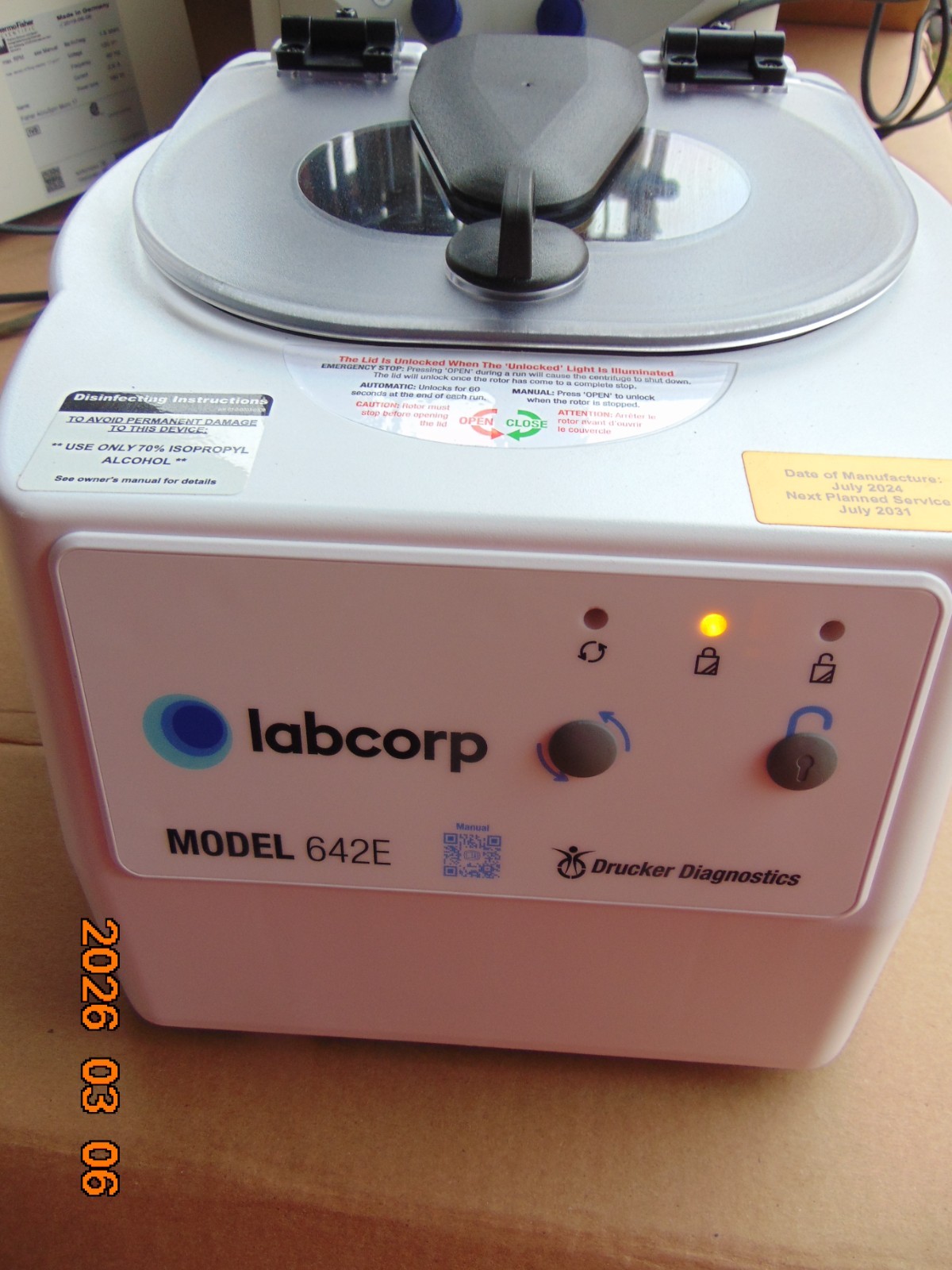 Drucker Model 642E Clinical Centrifuge LabCorp Medical NEW Out of BOX ...