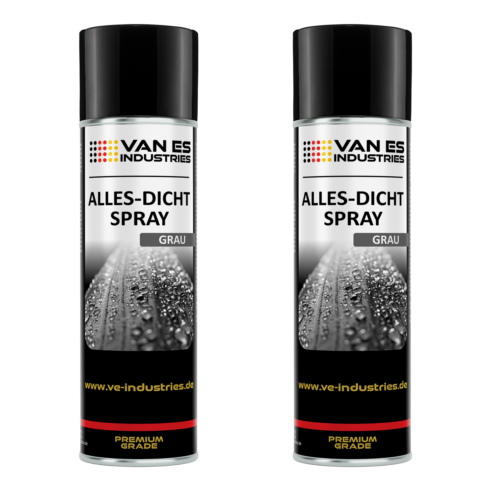 ALLES DICHT SPRAY GRAU 2x 500ml Sprühdichtung Dichtungsspray ...