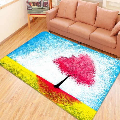 3D Watercolor Pink Tree ZHUA3503 Game Non Slip Rug Mat Photo Carpet Amy ...