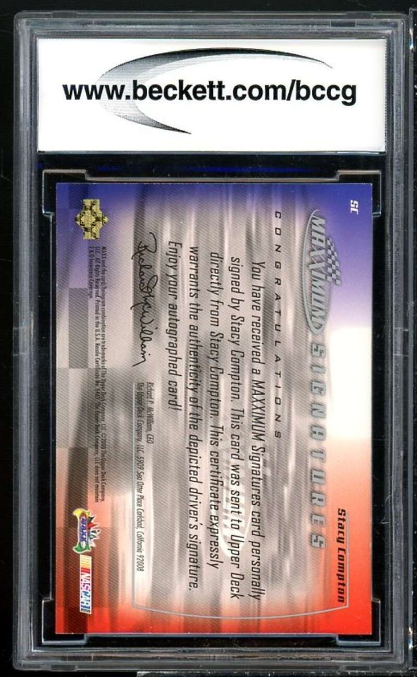 Stacy Compton Card 2000 Maxximum Signatures #sc BGS BCCG 10 | eBay