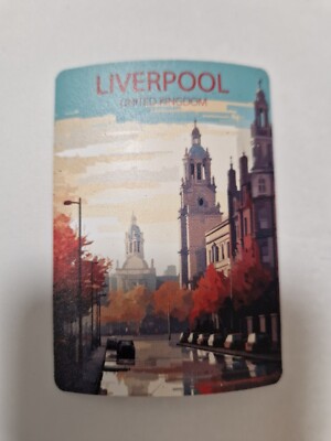 Souvenir Kühlschrank Magnet Liverpool United Kingdom Refrigerator ...