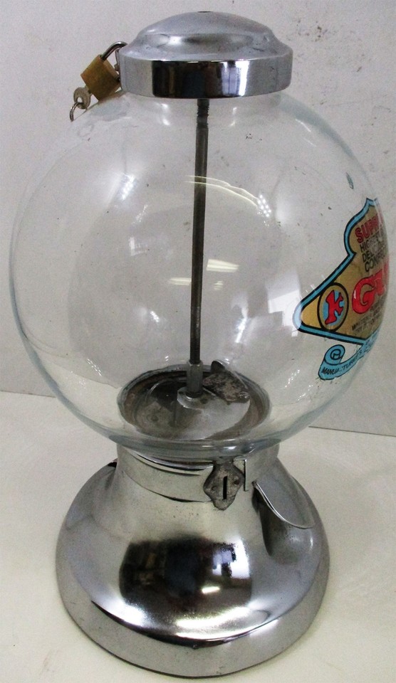 Superior Chrome Bulk Vending Candy Gumball Machine Circa 1930's ...