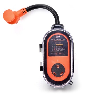 Portable RV Surge Protector 30 Amp with Waterproof Cover - RV Circuit ...