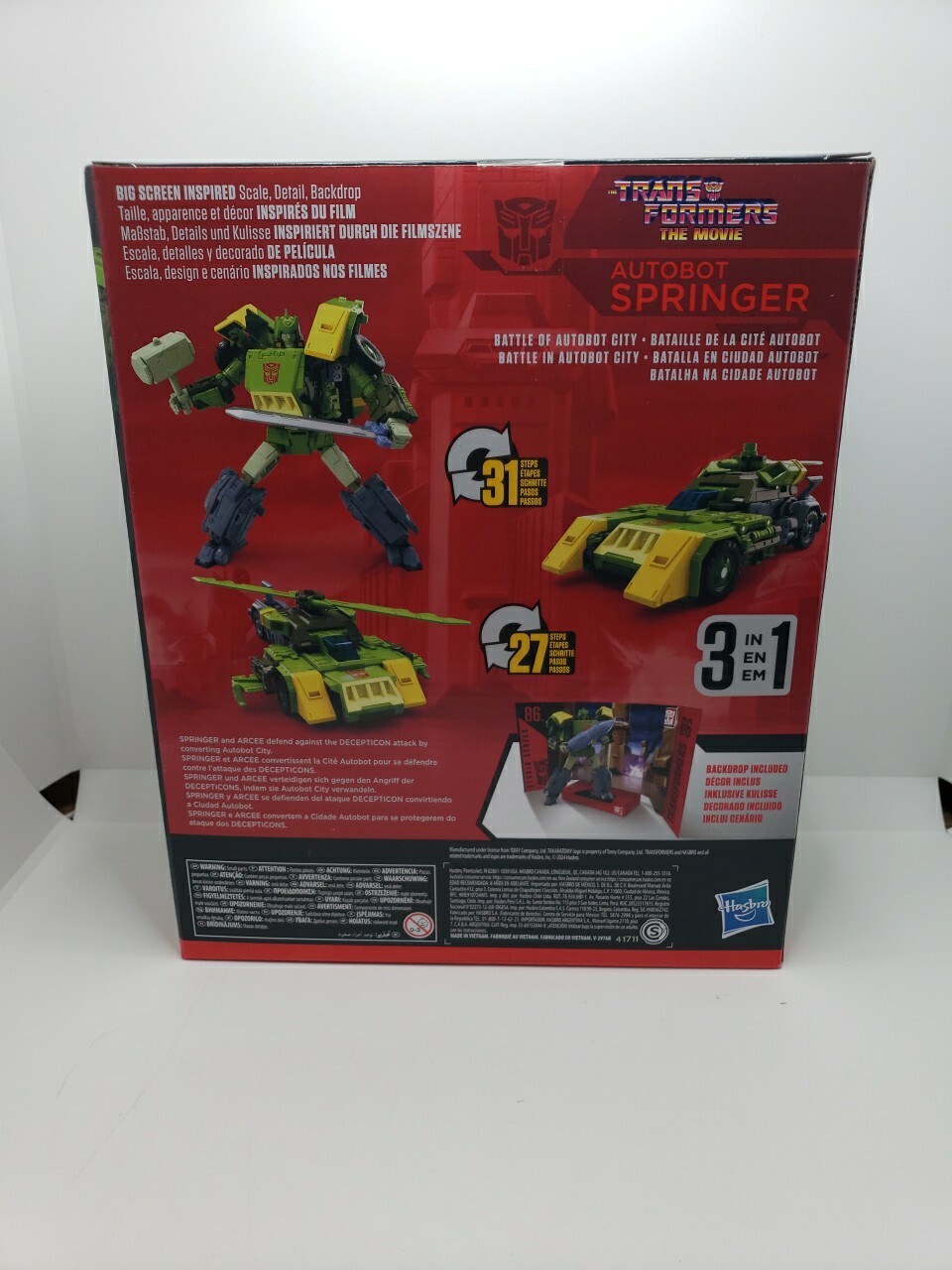 Transformers Studio Series 86 Movie Autobot Springer Leader Class ...